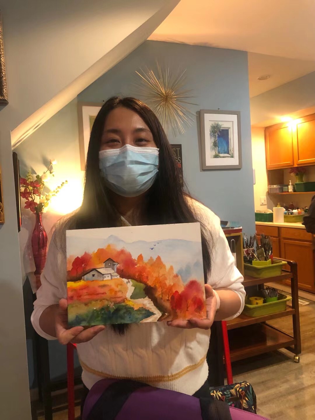 Students’ Water Color Painting – Lingzi Art Center 玲子画室